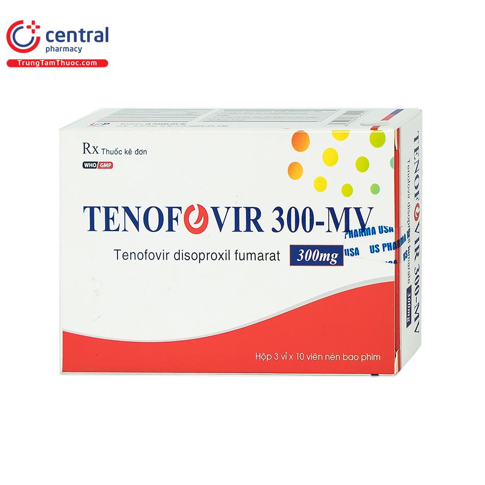 [CHÍNH HÃNG] Thuốc Tenofovir 300-MV - kháng virus, trị viêm gan B