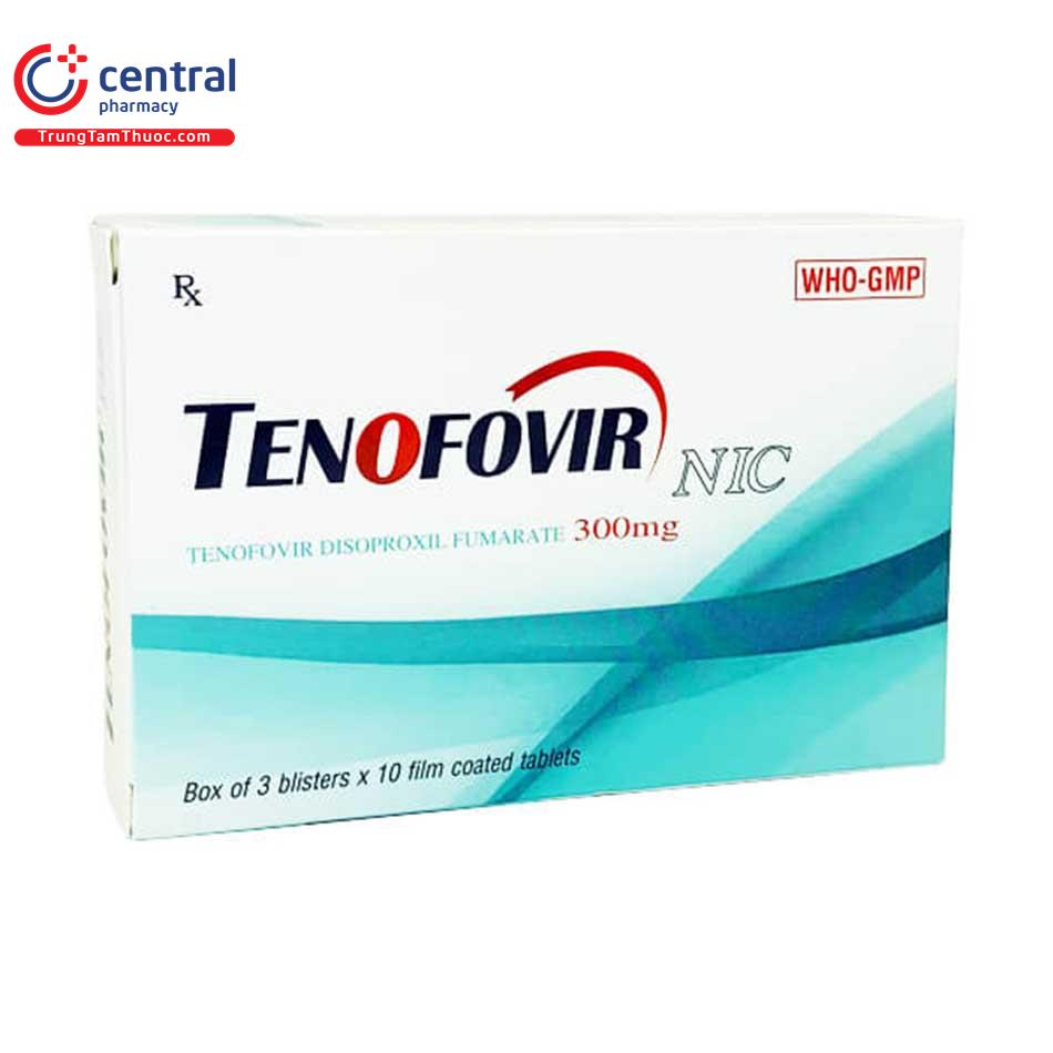 Thuốc Tenofovir Nic (viên nén) điều trị nhiễm HIV type 1