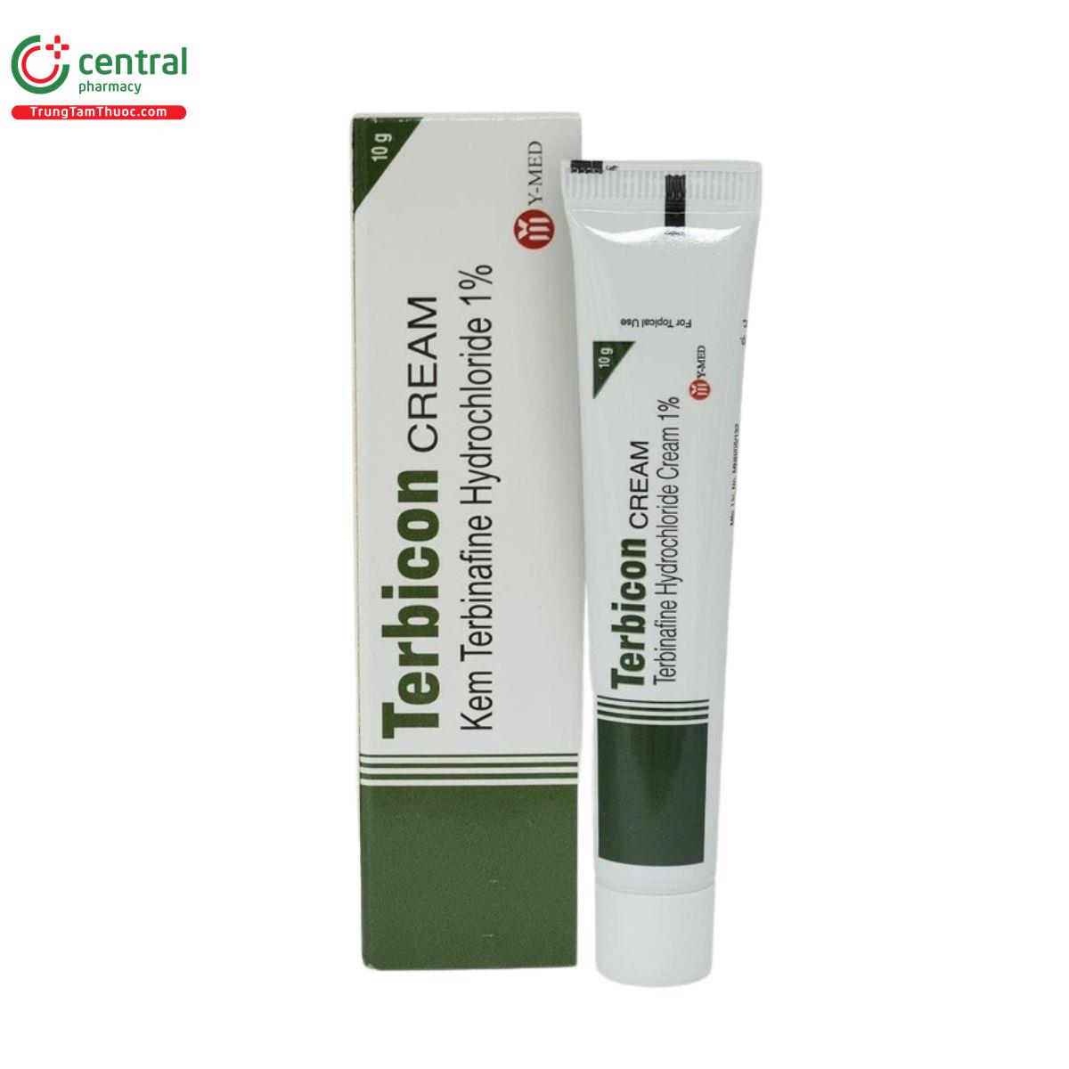Thuốc Terbicon Cream 1% điều trị nấm trên da như nấm da chân, lang ben