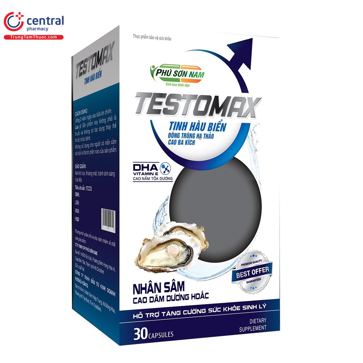 Thuốc Testomax chiết xuất hàu giúp cải thiện đau lưng, mỏi gối