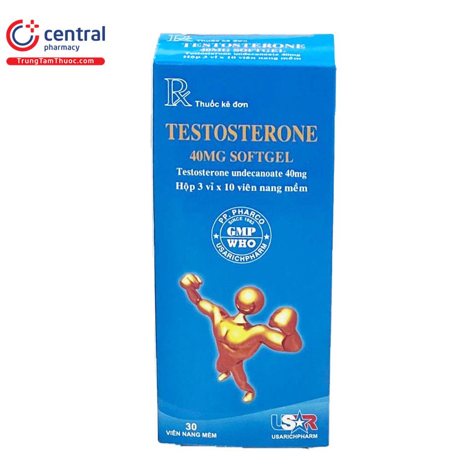 [CHÍNH HÃNG] Thuốc Testosterone 40mg Softgel thay thế Testosterone