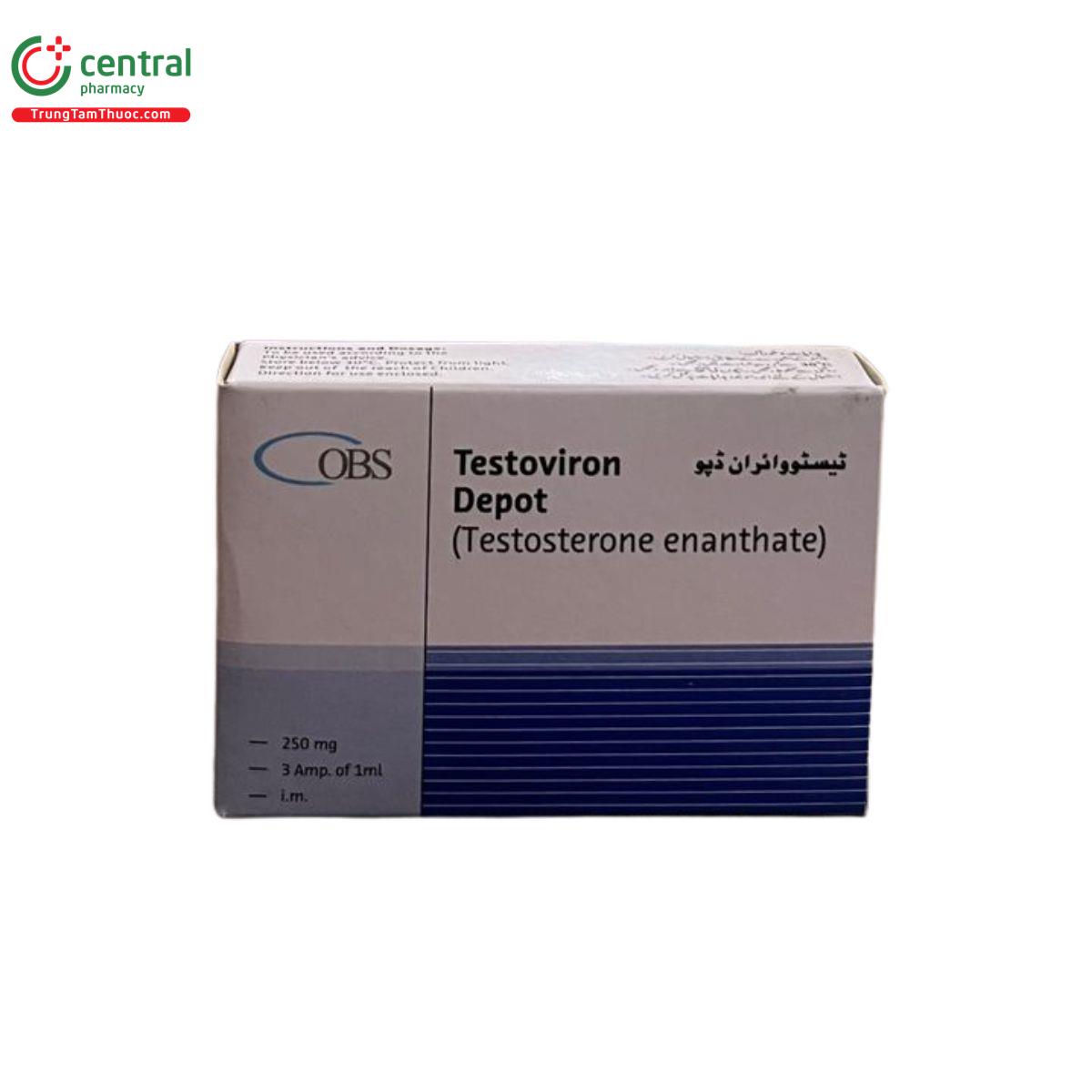 [CHÍNH HÃNG] Testoviron Depot 250 mg liệu pháp thay thế Testosterone