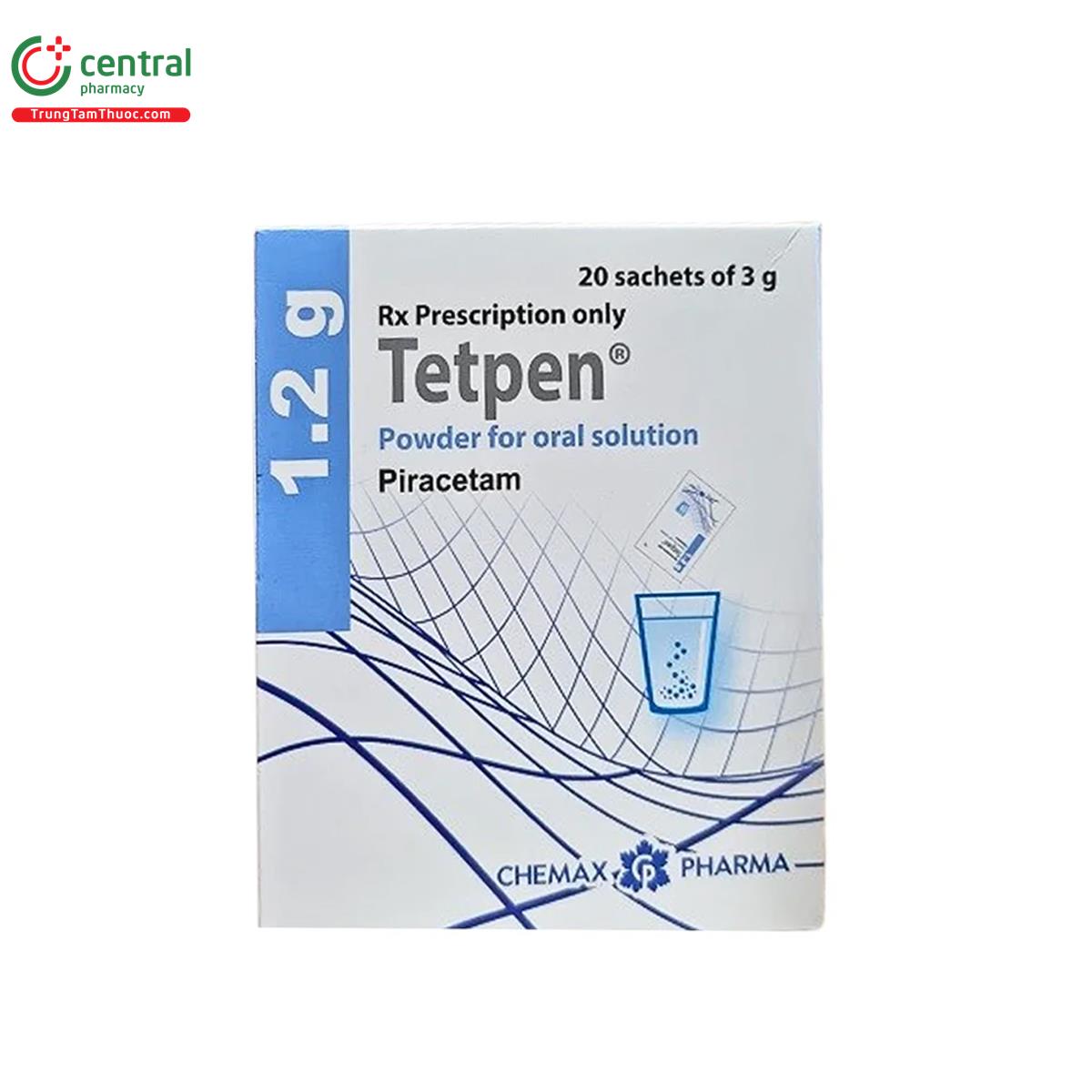 Thuốc Tetpen 1.2g - Giảm các cơn giật rung cơ có nguồn gốc từ vỏ não