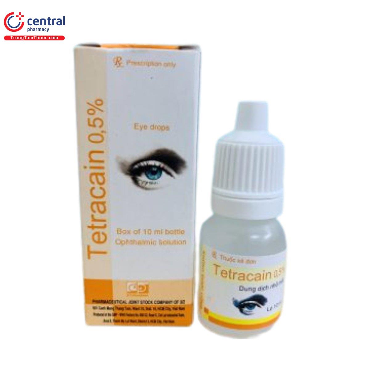 Thuốc nhỏ mắt Tetracain 0.5% 10ml FT-PHARMA: Gây tê tại chỗ rất nhanh