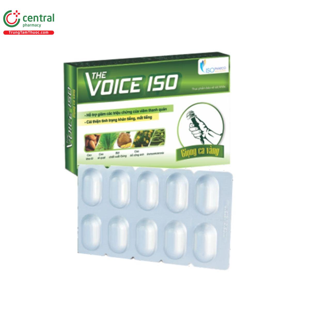 The Voice ISO - Hỗ trợ làm dịu triệu chứng viêm đường hô hấp trên