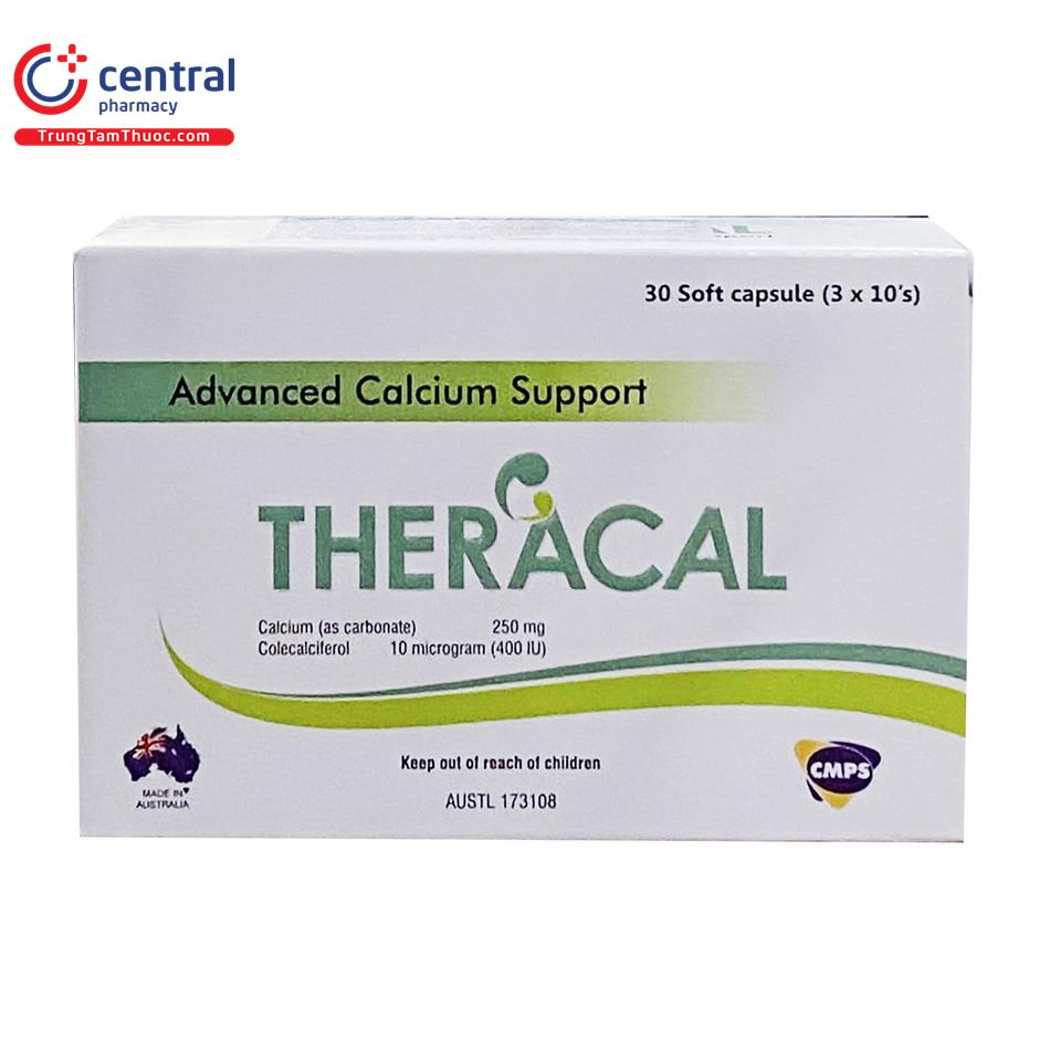 [CHÍNH HÃNG] Thuốc Theracal - Bổ sung Canxin và vitamin D cho mẹ bầu