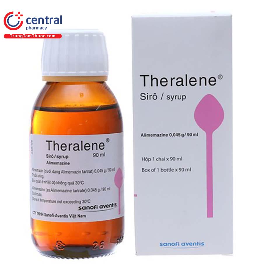 Thuốc Theralene Sirô - thuốc điều trị biểu hiện của dị ứng
