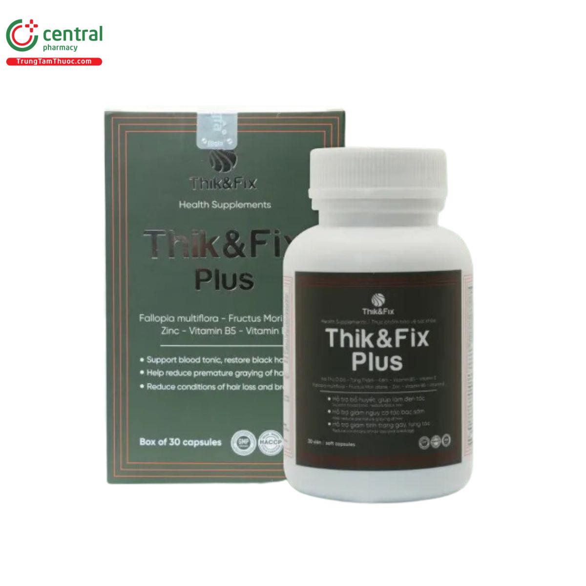 Thik&Fix Plus - Hỗ trợ làm giảm rụng tóc, kích thích tóc nhanh mọc