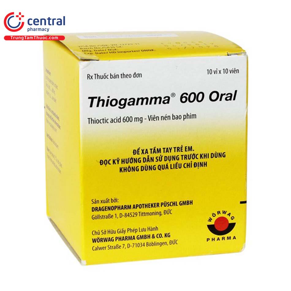 Thuốc Thiogamma 600 Oral: tác dụng, cách dùng và giá bán