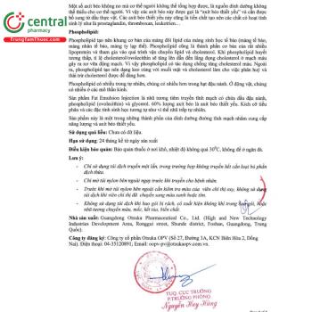 Thuốc 20% Fat Emulsion Injection bổ sung năng lượng và acid béo