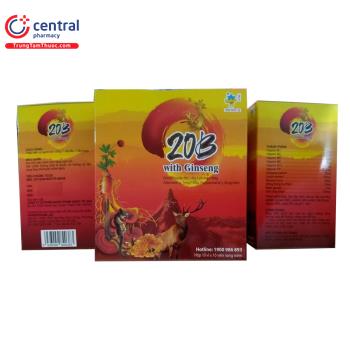 Thuốc 20B with Ginseng - Nâng cao thể lực & Kích thích tiêu hóa