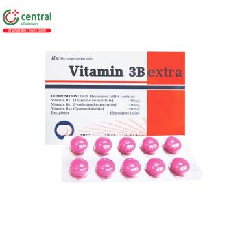 Thuốc Vitamin 3B Extra phòng ngừa thiếu hụt các Vitamin nhóm B
