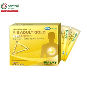 Thuốc A B Adult Gold Pre & Pro - Giảm triệu chứng rối loạn tiêu hóa