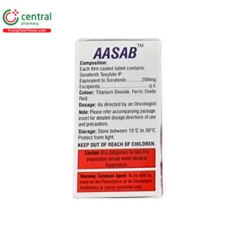 Thuốc AASAB 200mg điều trị ung thư gan, ung thư thận và tuyến giáp