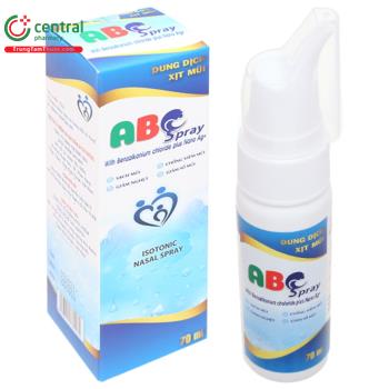 Dung dịch xịt mũi ABC Spray - Giúp ngăn ngừa sổ mũi, giảm ngạt mũi
