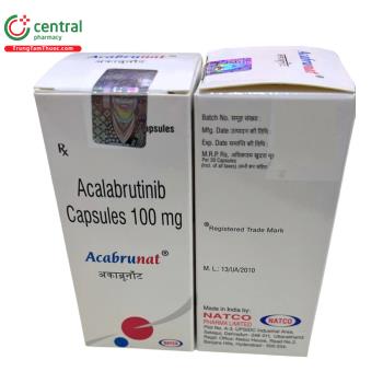 Thuốc Acabrunat 100mg điều trị u lympho tế bào thần kinh (MCL)
