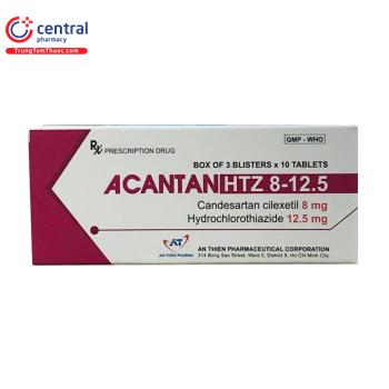 [CHÍNH HÃNG] Thuốc Acantan HTZ 8-12.5 điều trị tăng huyết áp