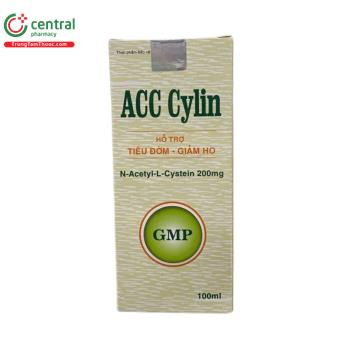 Thuốc ACC Cylin giúp hỗ trợ giảm triệu chứng ho, làm loãng và tiêu đờm