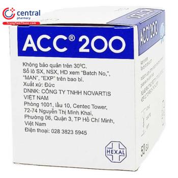 [CHÍNH HÃNG] Thuốc ACC 200 điều trị bệnh viêm phổi, viêm phế quản