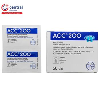 [CHÍNH HÃNG] Thuốc ACC 200 điều trị bệnh viêm phổi, viêm phế quản