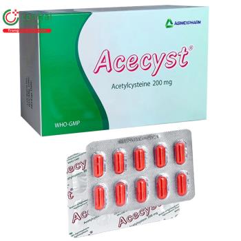 Thuốc Acecyst 200mg (viên) - chỉ định long đờm, thông đường hô hấp