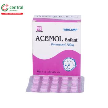 Thuốc Acemol Enfant - Giảm nhanh các triệu chứng đau nhức khó chịu