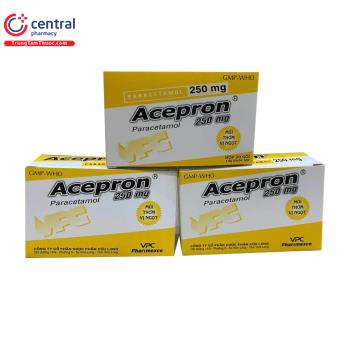 Thuốc Acepron 250 mg - Thuốc giảm đau, hạ sốt hiệu quả nhanh chóng