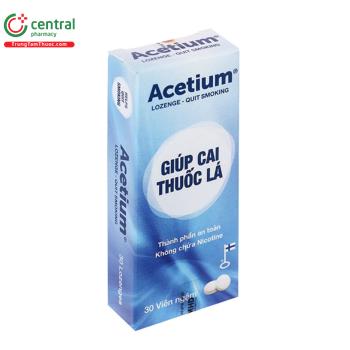Thuốc Acetium Lozenge (Hộp 30 viên) - Giúp cai thuốc lá hiệu quả