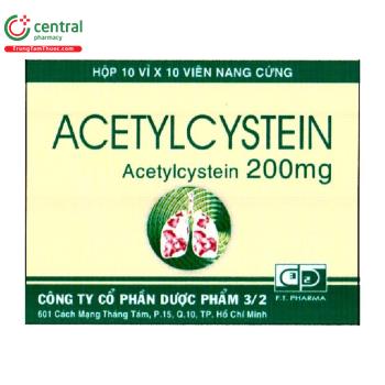 Thuốc Acetylcystein 200mg FT-Pharma điều trị vấn đề đờm trên đường hô hấp