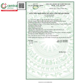 Thuốc uống trị mụn Acnacare Advance giảm tiết bã nhờn trên da, ngăn mụn