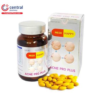 Thuốc Acne Pro Plus Medi Happy - viên uống sạch mụn trứng cá
