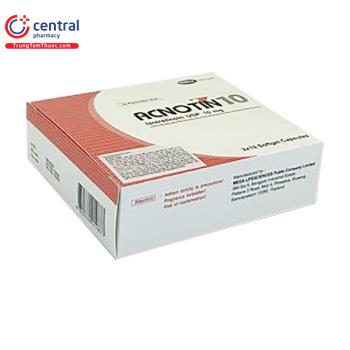 Thuốc trị mụn trứng cá Acnotin 10: tác dụng, liều dùng, lưu ý