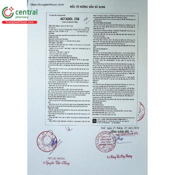 Thuốc Actadol 250 điều trị triệu chứng đau, sốt mức độ nhẹ và trung bình