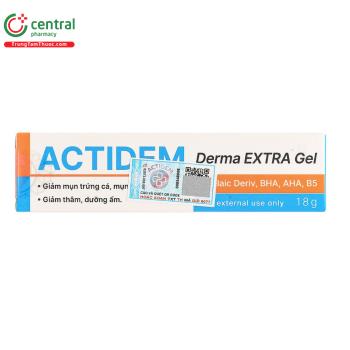 Actidem Derma Extra Gel trị mụn, mờ thâm, dưỡng da đều màu, sáng mịn