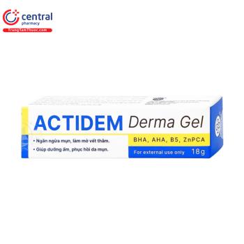 Actidem Derma Gel: Công thức chuyên khoa giúp giảm mụn, ngừa thâm