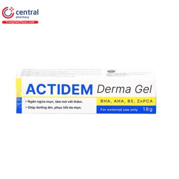 Actidem Derma Gel: Công thức chuyên khoa giúp giảm mụn, ngừa thâm