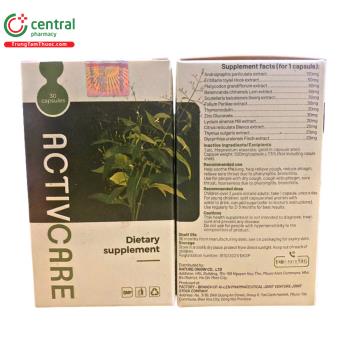 ActivCare - Hỗ trợ nhuận phế, giảm ho, giảm viêm họng, viêm phế quản