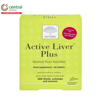 Active Liver Plus hỗ trợ tăng cường chức năng gan, bảo vệ gan, giải độc gan