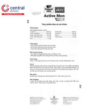 [CHÍNH HÃNG] Thuốc Active Men Plus Doppelherz Aktiv - Sinh lý nam giới