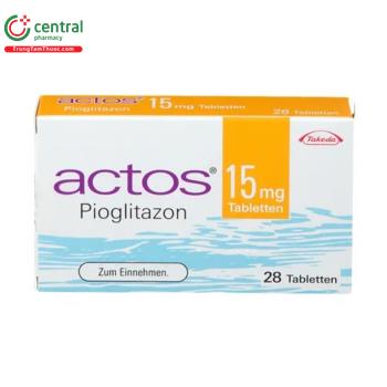 Thuốc Actos 15mg - giải pháp điều trị bệnh đái tháo đường tuýp 2