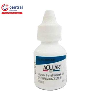 Thuốc Acular 5ml điều trị viêm mắt sau khi mổ đục thủy tinh thể