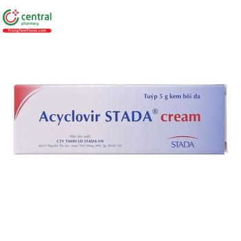 Thuốc Acyclovir Stada cream 5g điều trị nhiễm virus herpes simplex