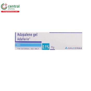 Thuốc Adaferin 0.1% chứa adapalene, điều trị mụn trứng cá hiệu quả