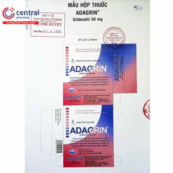 [CHÍNH HÃNG] Thuốc Adagrin 50mg - thuốc điều trị rối loạn cương dương