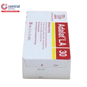 Thuốc Adalat LA 30mg: Thuốc điều trị tăng huyết áp và đau thắt ngực