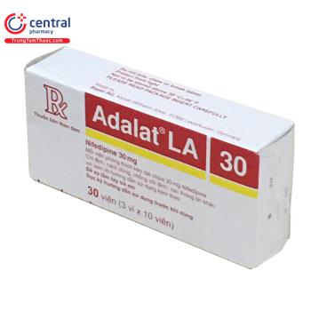 Thuốc Adalat LA 30mg: Thuốc điều trị tăng huyết áp và đau thắt ngực