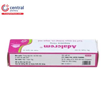 [CHÍNH HÃNG] Thuốc trị mụn Adalcrem 15g: tác dụng, chỉ định, giá bán