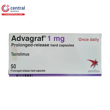 [CHÍNH HÃNG] Thuốc Advagraf 1mg - Dự phòng thải ghép sau phẫu thuật