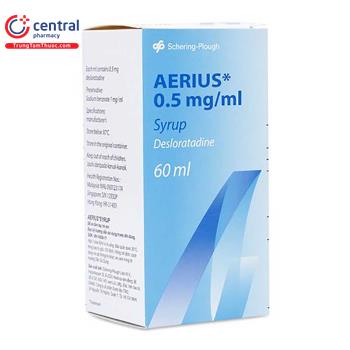 [CHÍNH HÃNG] Thuốc Aerius 0,5mg/ml - Thuốc tác dụng chống dị ứng
