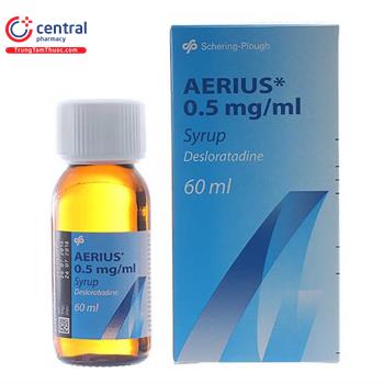 [CHÍNH HÃNG] Thuốc Aerius 0,5mg/ml - Thuốc tác dụng chống dị ứng
